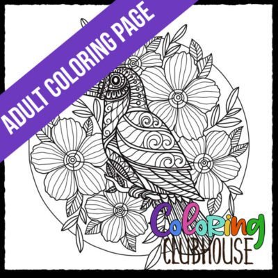Peacock Zentangle Coloring Page » Coloring Clubhouse